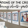 Stations of the Cross Vintage Posters | Lent Banner or Garland ...