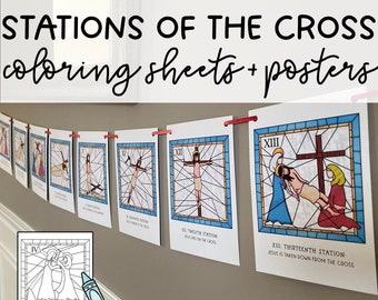 Stations of the Cross Art Cards - Etsy