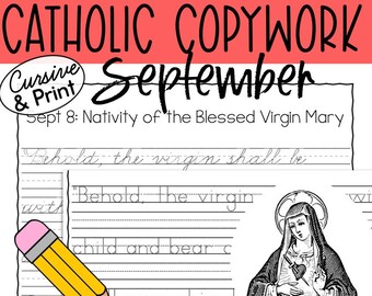 Bible Print Copywork Homeschool Handwriting Practice Sheets - Etsy