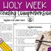 Holy Week Reading Comprehension and Questions Catholic - Etsy