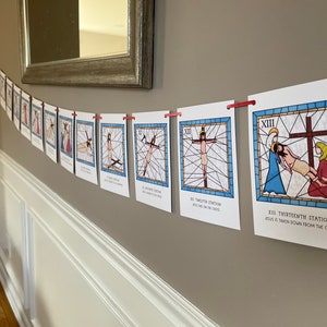 Stations of the Cross Stained Glass Posters: Lent and Holy Week ...