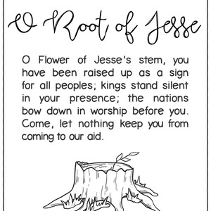 O Antiphons Advent Banners - Catholic Christmas Art - Jesse Tree - O ...