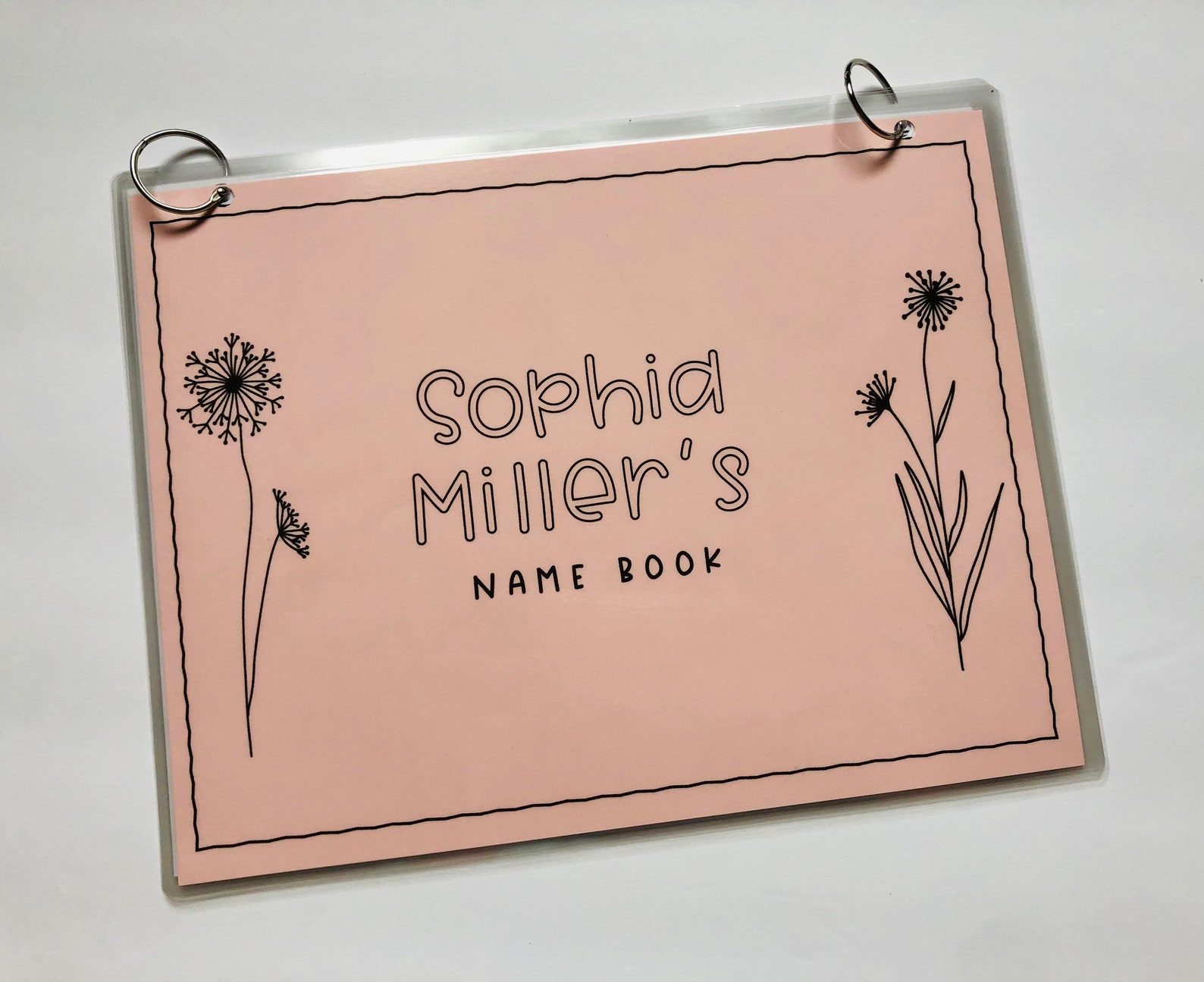 Personalized Name Handwriting Book Dry Erase Preschool - Etsy