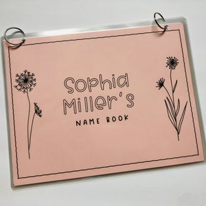 Personalized Name Handwriting Book | Dry Erase | Preschool ...
