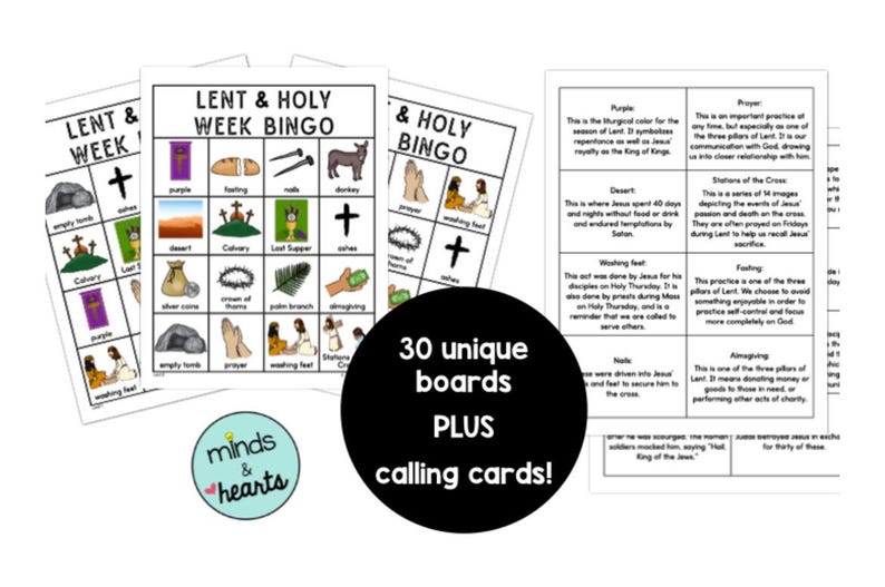 Holy Week Bundle: Garland, Posters, Bingo, Comprehension | Lent, Holy ...