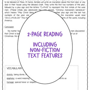 Feast of the Epiphany Reading Comprehension: Catholic Three Kings Day ...