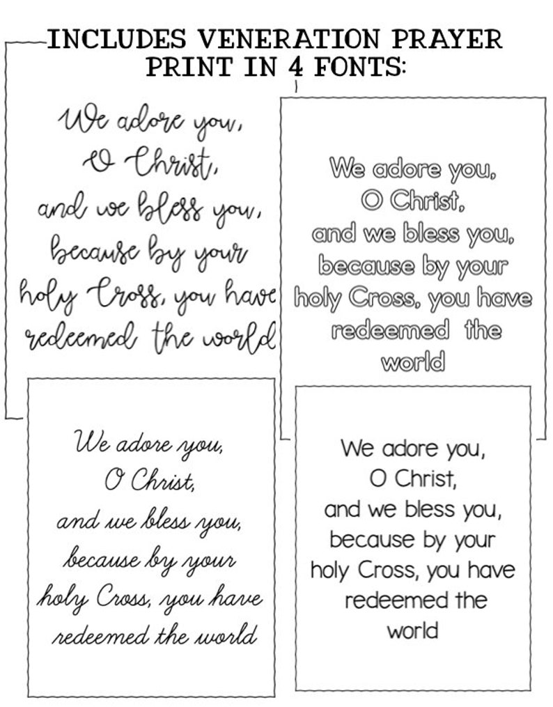 Stations of the Cross Vintage Posters Lent Banner Catholic | Etsy