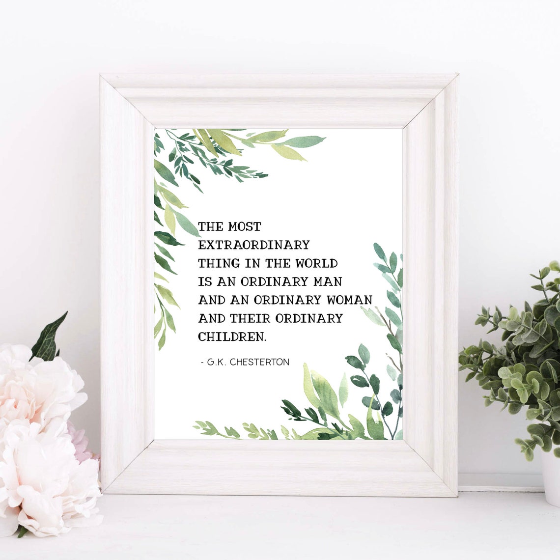 Extraordinary Marriage Quote - GK Chesterton - Printable Christian Art ...