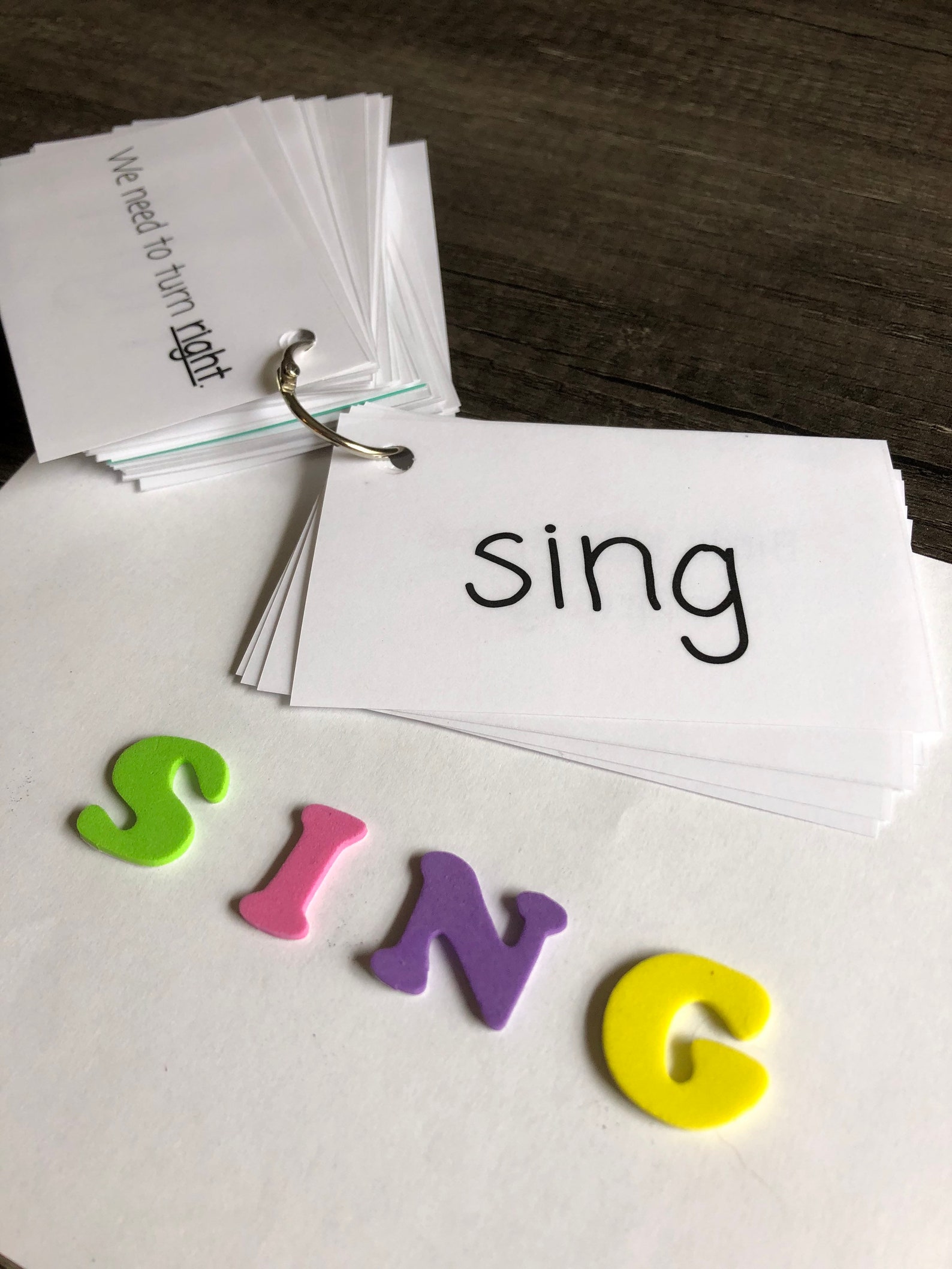 Sight Word Sentence Flash Cards Preschool Kindergarten - Etsy