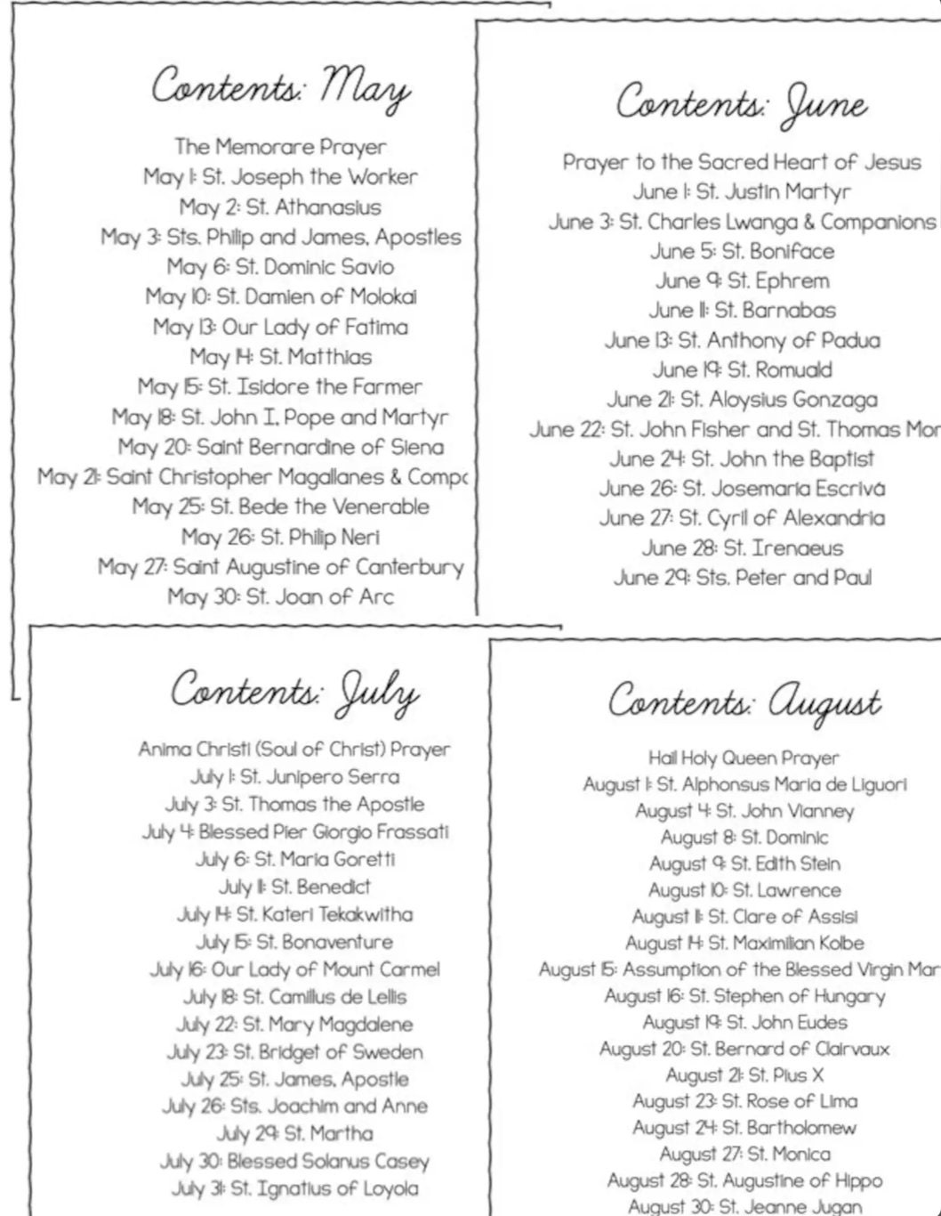 CURSIVE & PRINTING Yearlong Catholic Saints Copywork Bundle: 350 Pages ...