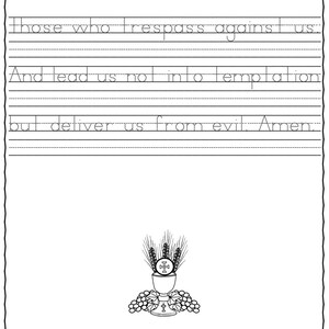 Catholic Prayer Copywork: Manuscript (printing) | Tracing | Handwriting ...