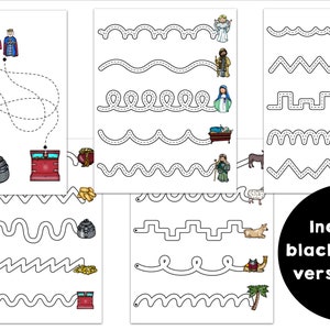 Nativity Tracing Fine Motor Activity Pages - Christmas Tracing ...