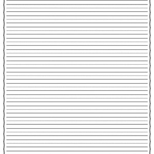 Lined Writing Paper | Vertical & Horizontal | Preschool, Primary ...