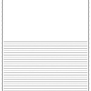 Lined Writing Paper | Vertical & Horizontal | Preschool, Primary ...