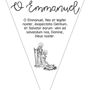 O Antiphons Advent Banners - Catholic Christmas Art - Jesse Tree - O ...