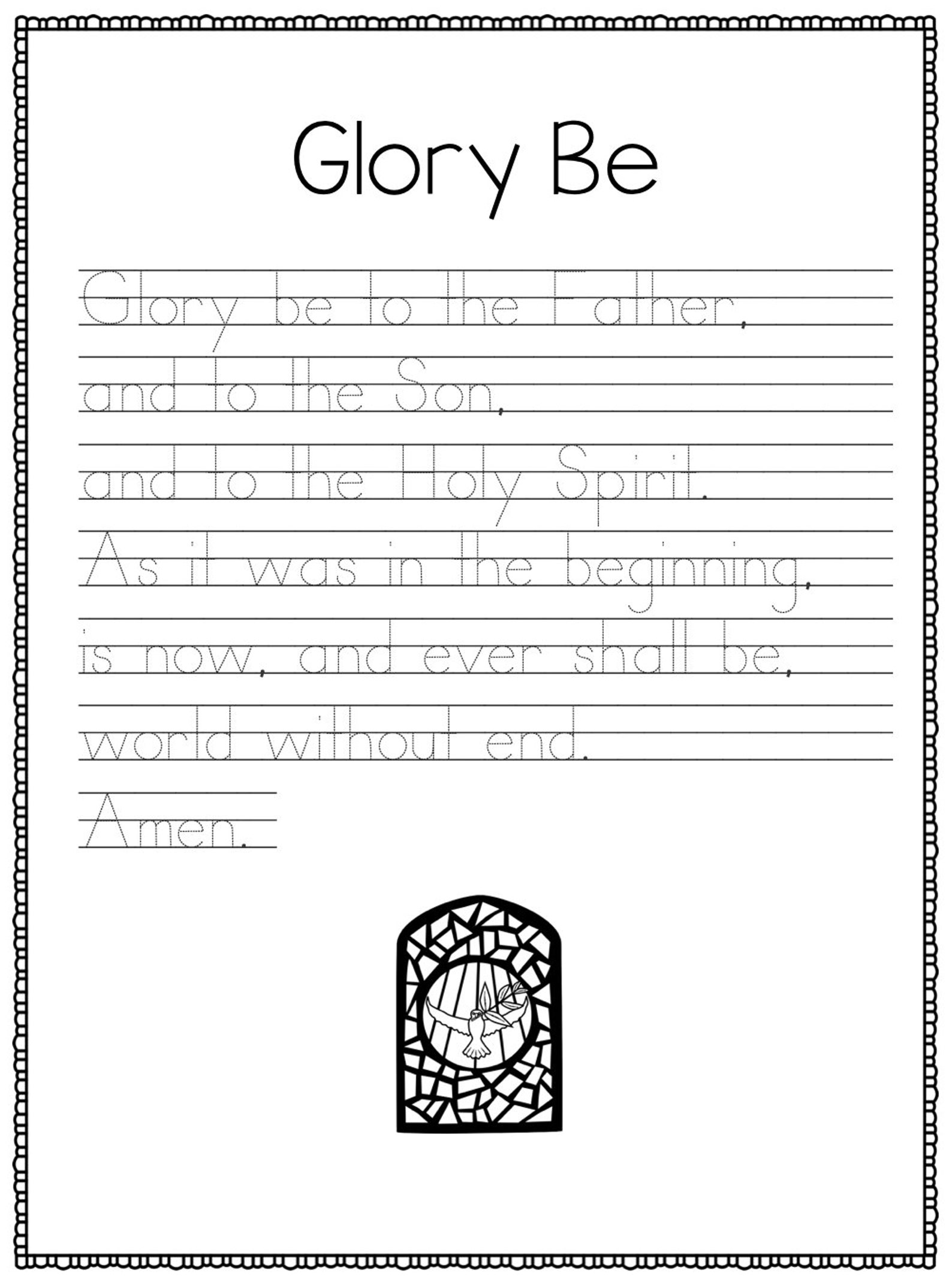 Catholic Prayers Tracing Book: Manuscript Handwriting Our | Etsy