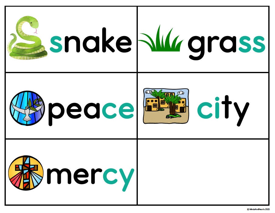 Catholic Science of Reading Sound Wall With Individual Pages | Sor ...