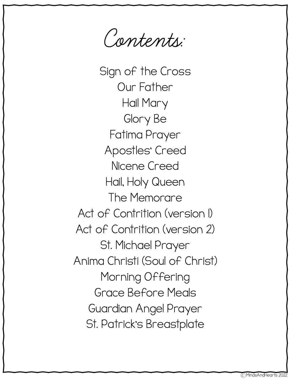 Catholic Prayer Copywork: Manuscript & Cursive | Tracing | Handwriting ...