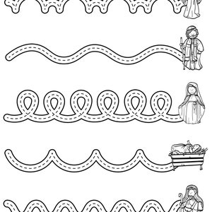 Nativity Tracing Fine Motor Activity Pages - Christmas Tracing ...