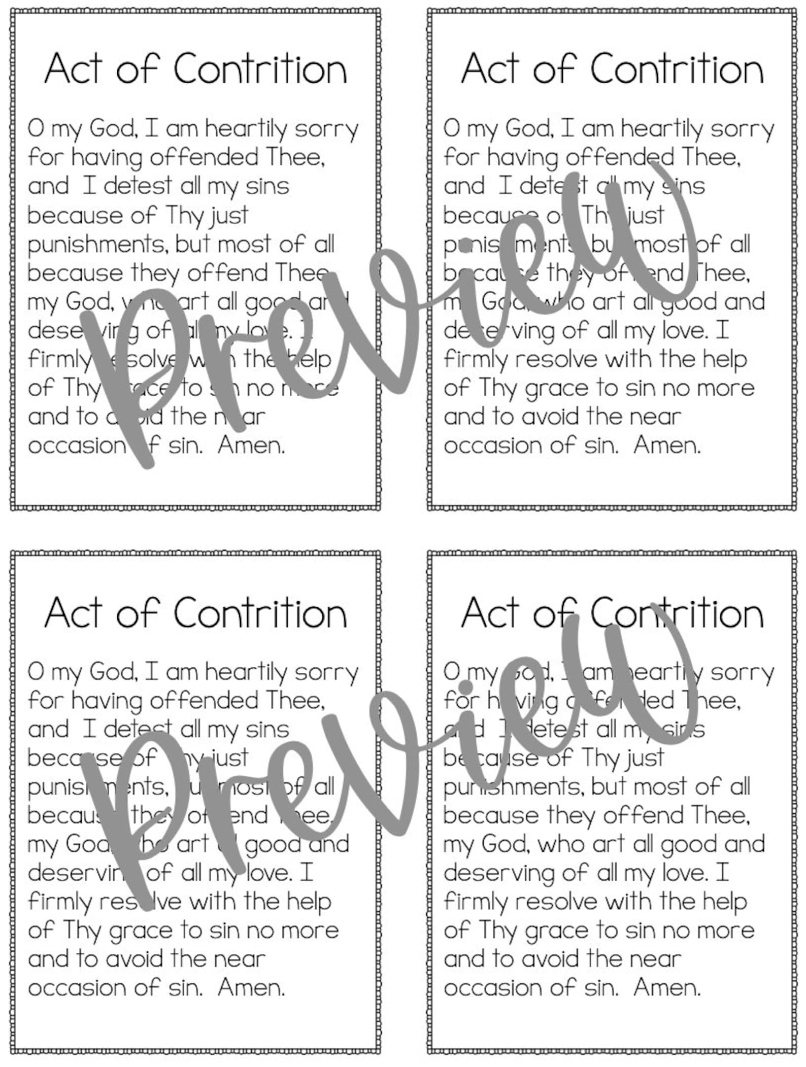 PRINTABLE Catholic Prayer Flip Ring | Digital File | Flash Card Ring ...