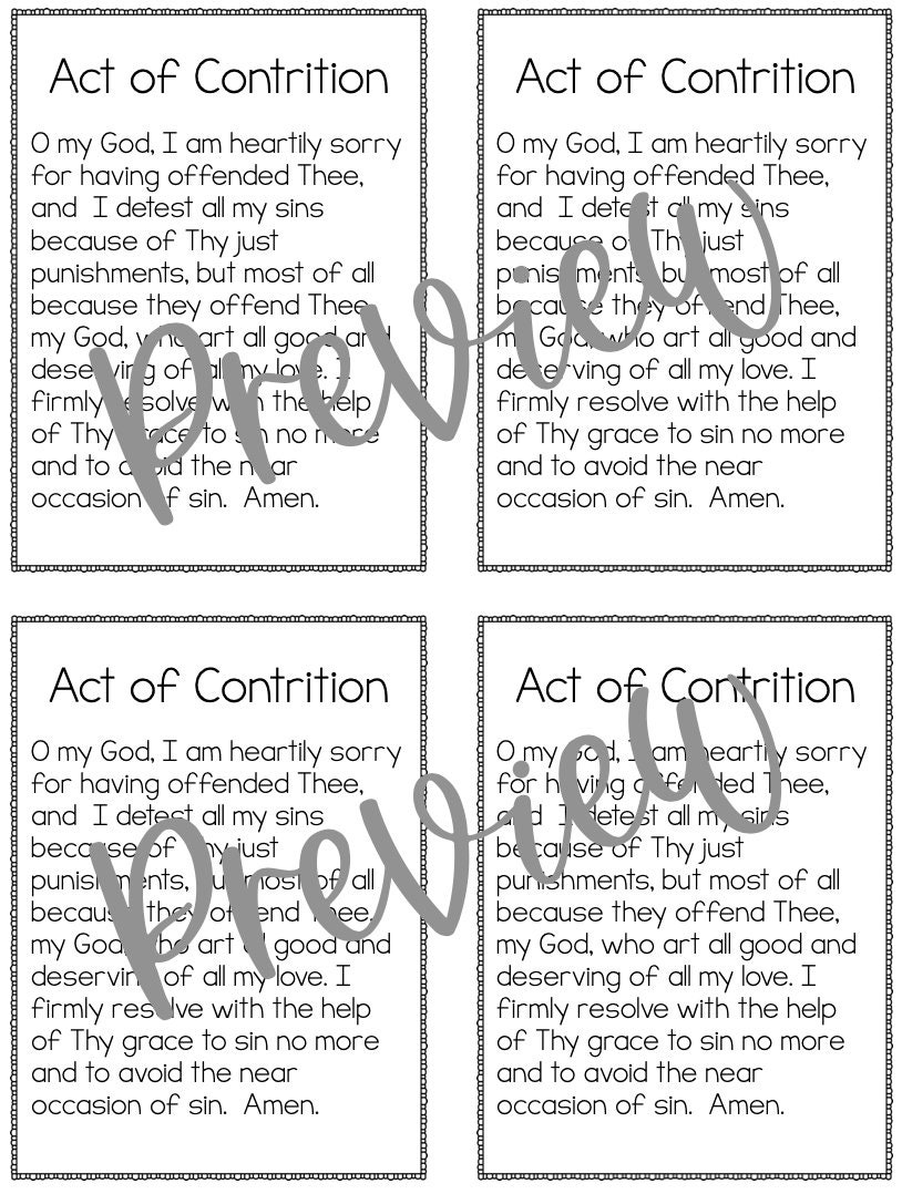 PRINTABLE Catholic Prayer Flip Ring | Digital File | Flash Card Ring ...