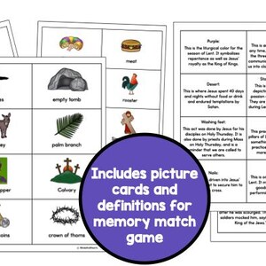 Lent Bingo Game - Ash Wednesday, Holy Week, Easter Activity | Religious ...