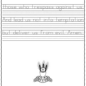 Catholic Prayer Copywork: Manuscript & Cursive | Tracing | Handwriting ...