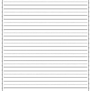 Lined Writing Paper Vertical & Horizontal Preschool, Primary ...