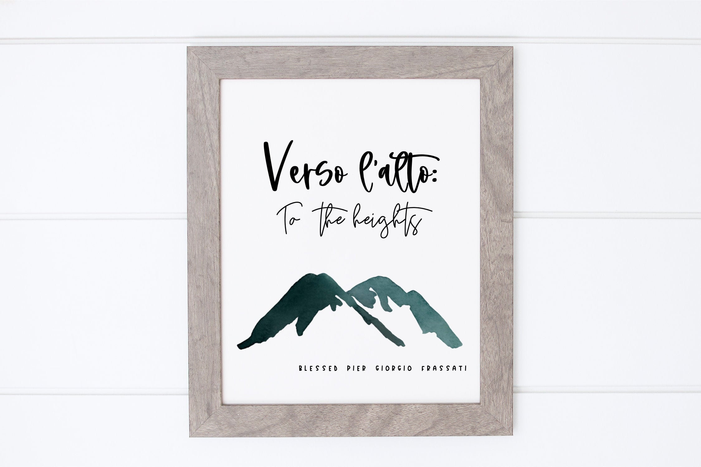 Pier Giorgio Frassati Print - Verso L'alto - to the Heights - Catholic ...