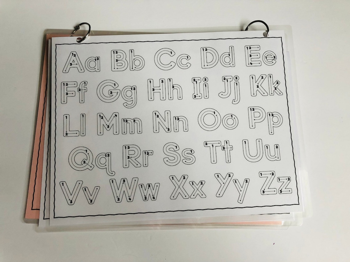 Letter and Number Formation Tracing Sheets Handwriting - Etsy