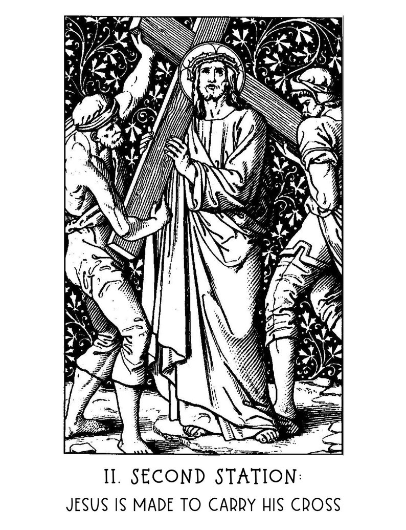 Stations of the Cross Vintage Posters Lent Banner Catholic - Etsy