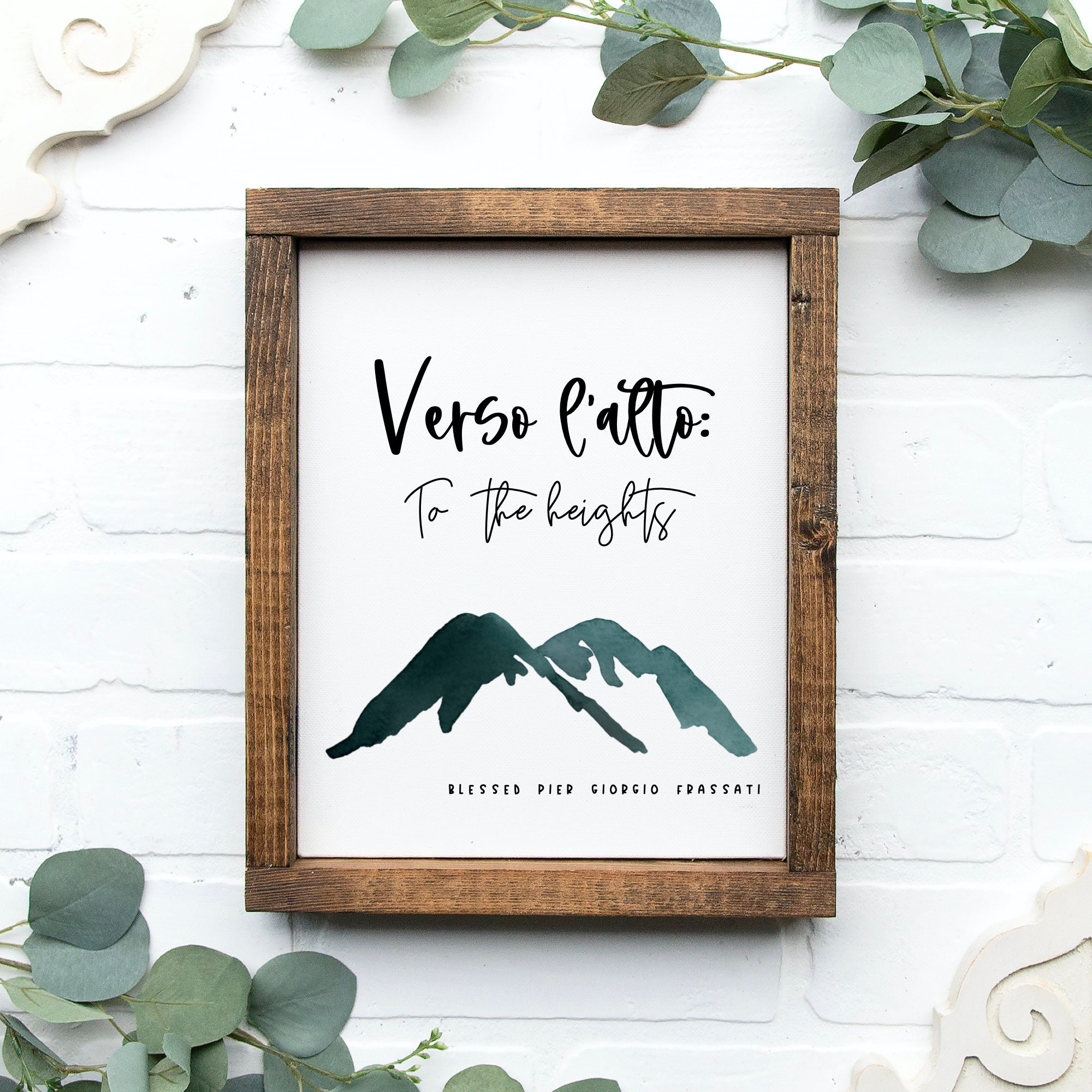 Pier Giorgio Frassati Print - Verso L'alto - to the Heights - Catholic ...