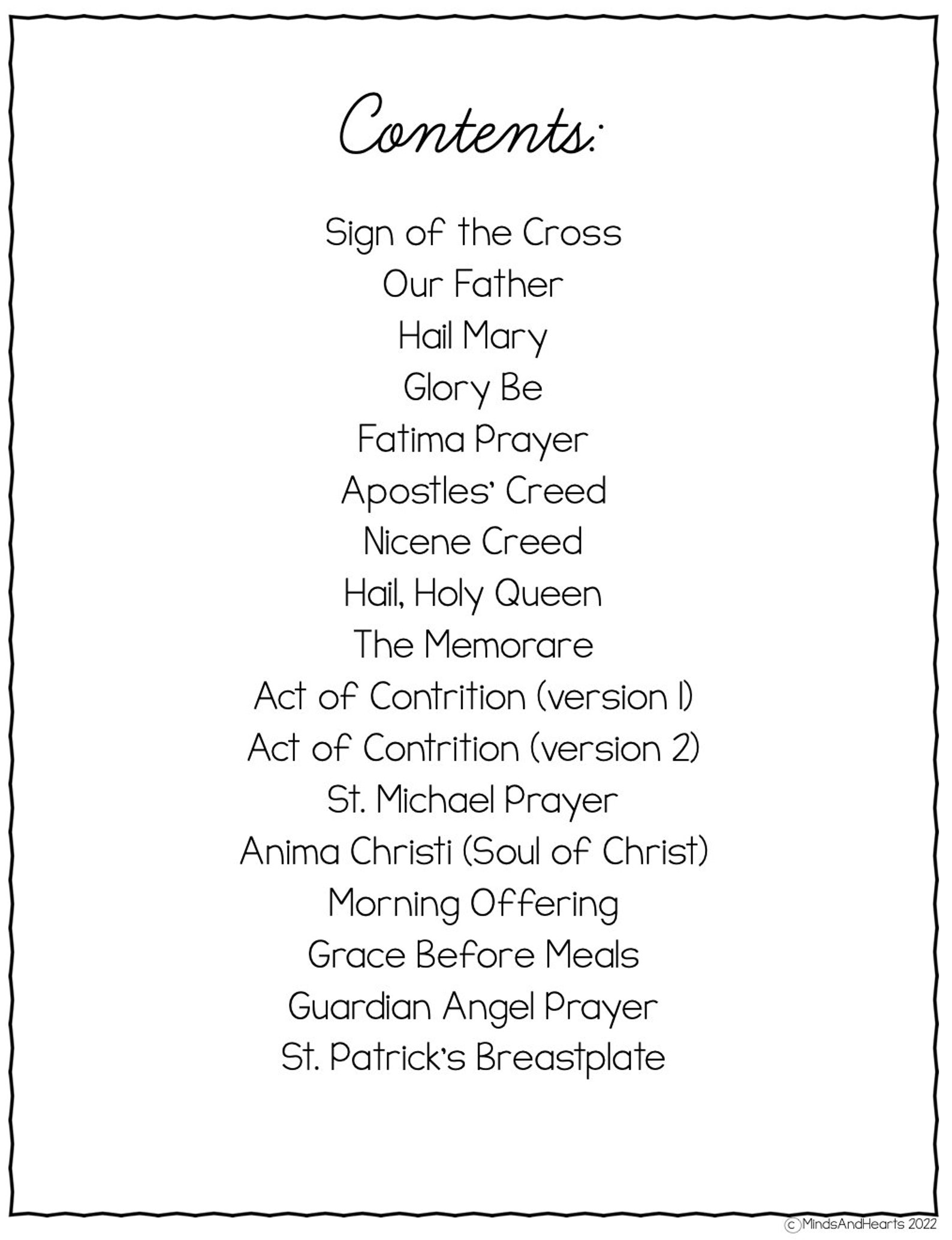 Catholic Prayer Copywork: Manuscript (printing) | Tracing | Handwriting ...