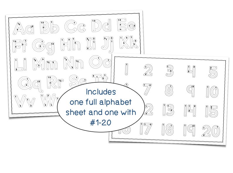 Letter and Number Formation Tracing Sheets | Handwriting | Preschool ...