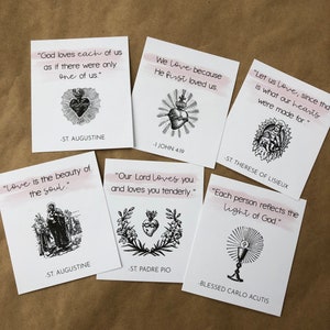 Valentine's Day Printable Cards - Catholic Saint Quote + Bible Verse ...