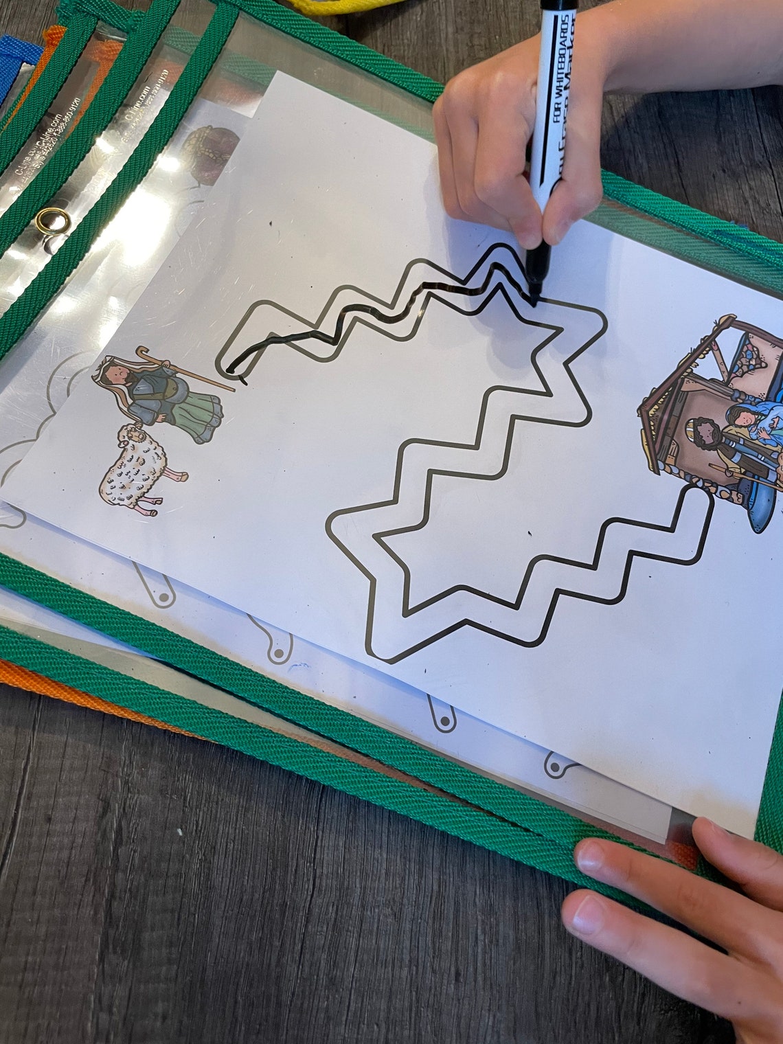 Nativity Tracing Fine Motor Activity Pages Christmas Tracing - Etsy