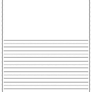 Lined Writing Paper Vertical & Horizontal Preschool, Primary ...