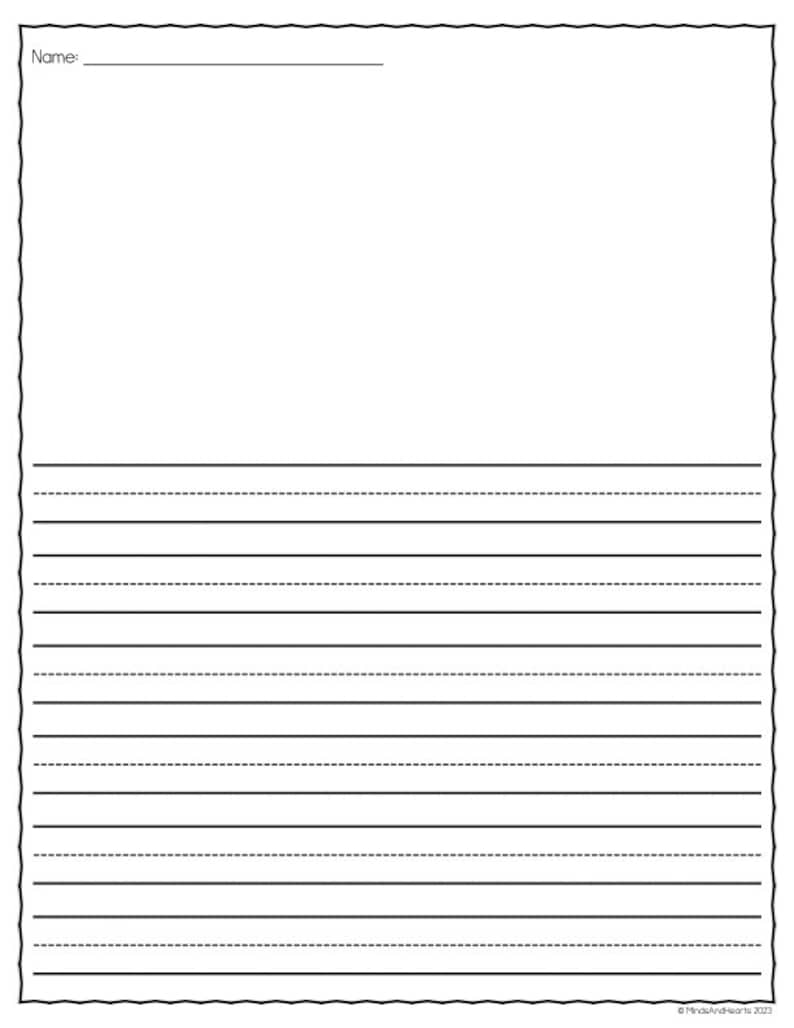 Lined Writing Paper | Vertical & Horizontal | Preschool, Primary ...