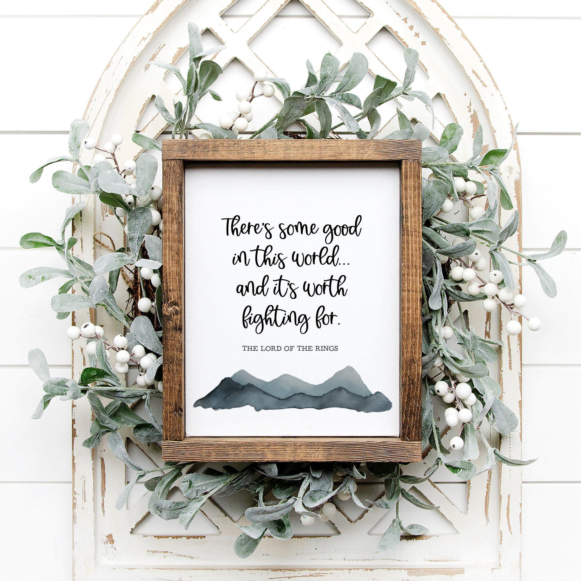 Lord of the Rings Quote - Good in This World Worth Fighting for ...