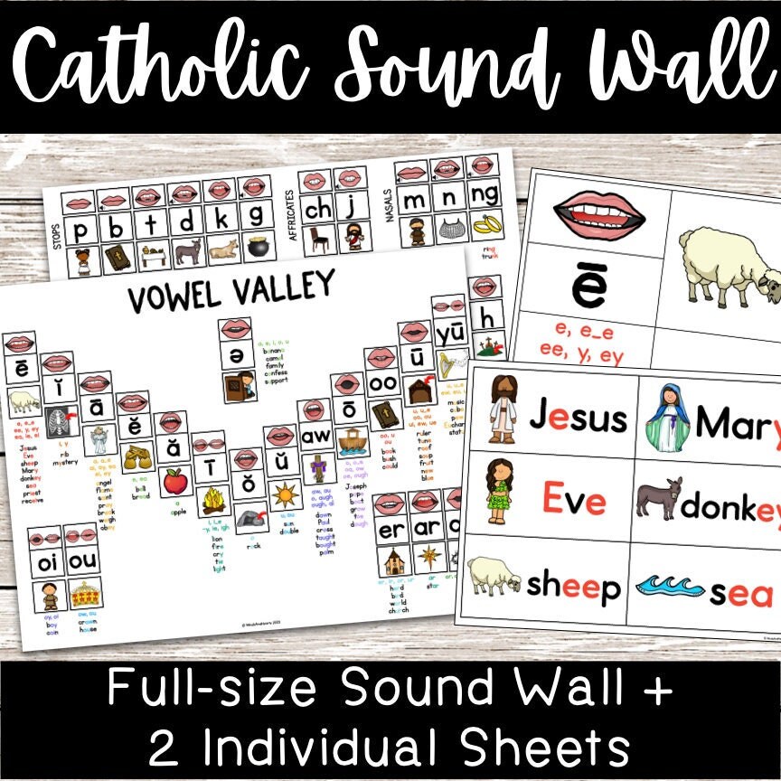 Catholic Science of Reading Sound Wall With Individual Pages | Sor ...
