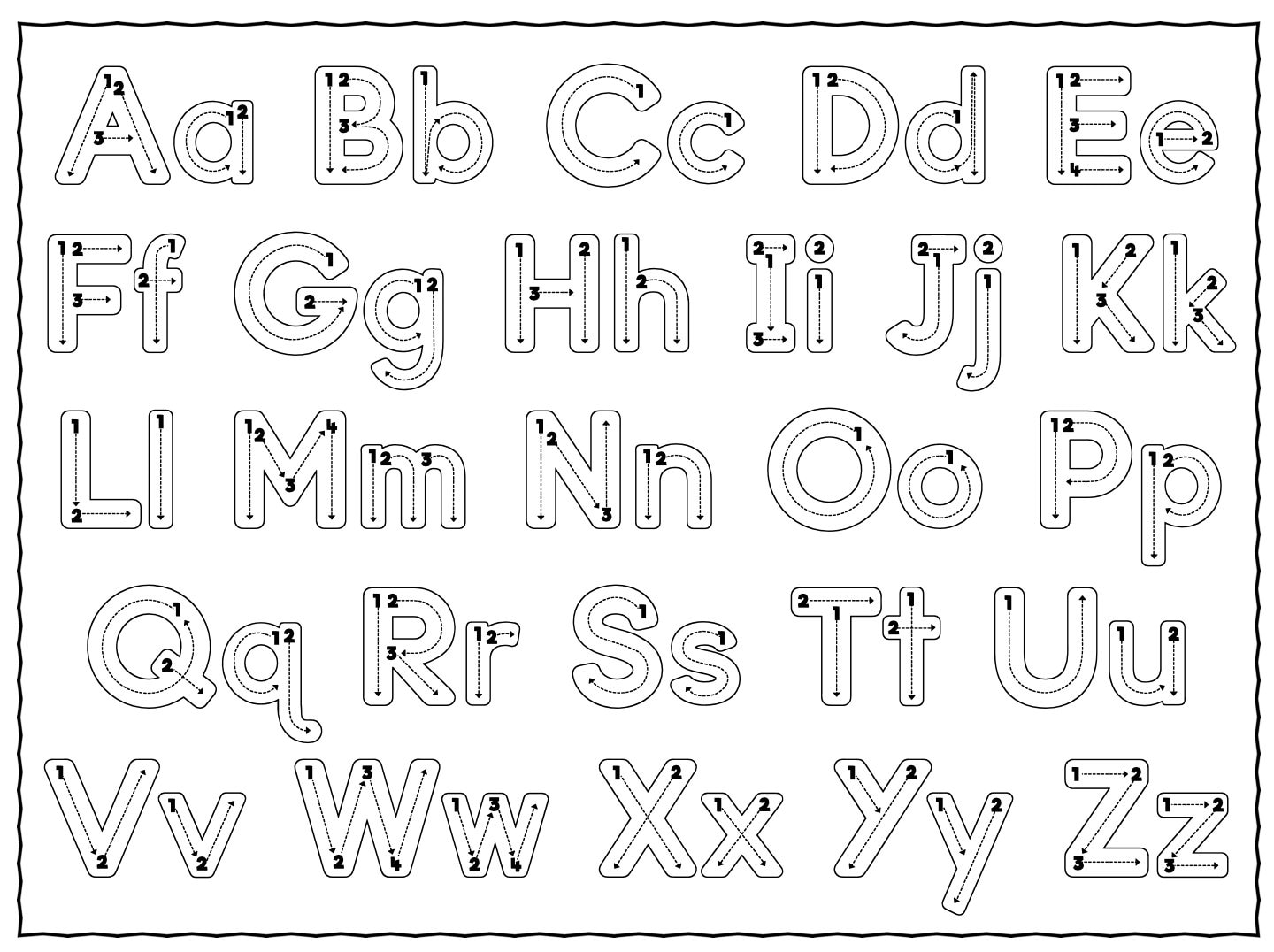 Letter and Number Formation Tracing Sheets Handwriting - Etsy