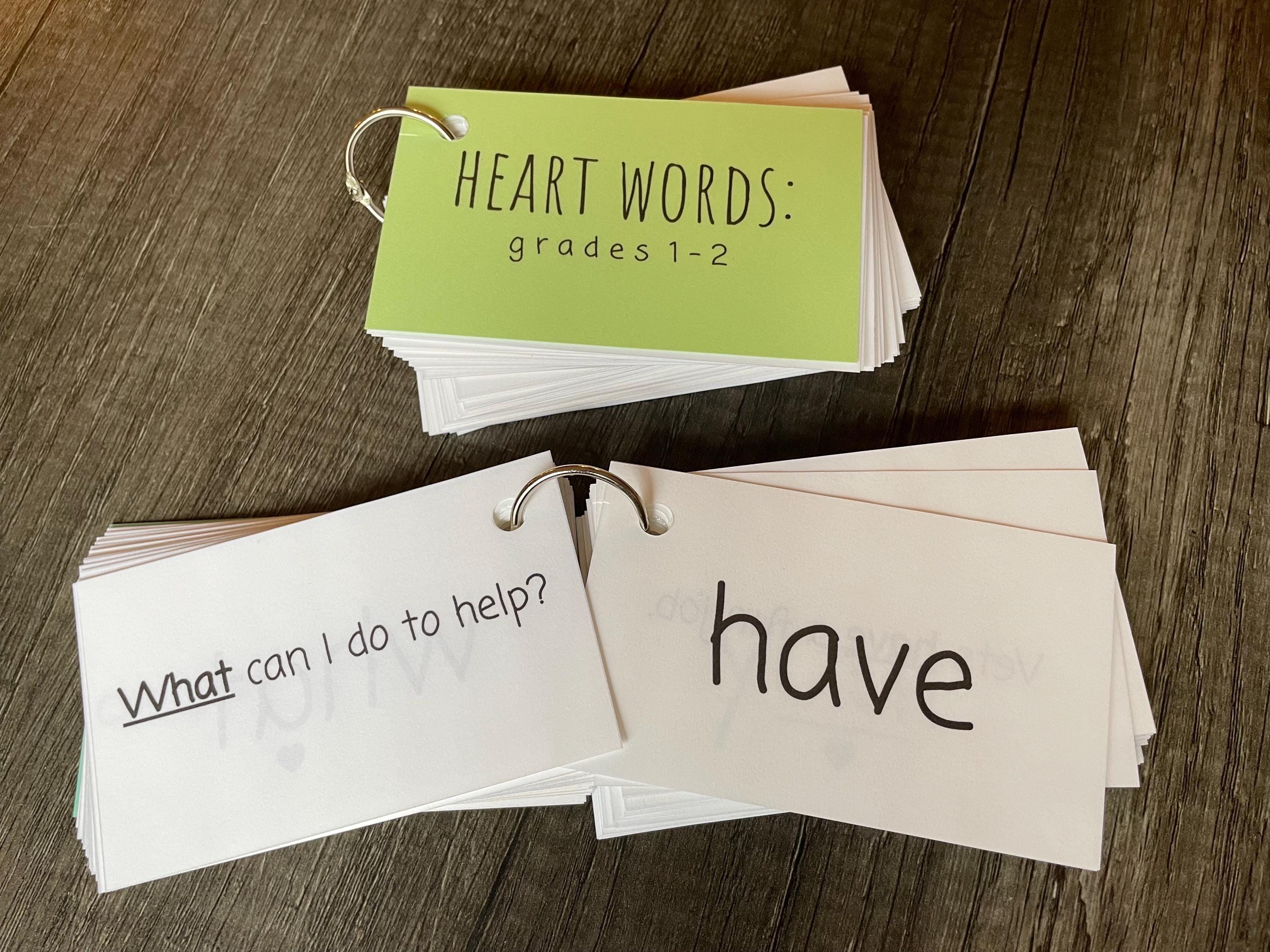 High-frequency Heart Word Flash Cards | Created to Align to UFLI ...