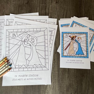 Stations of the Cross Stained Glass Posters: Lent and Holy Week ...