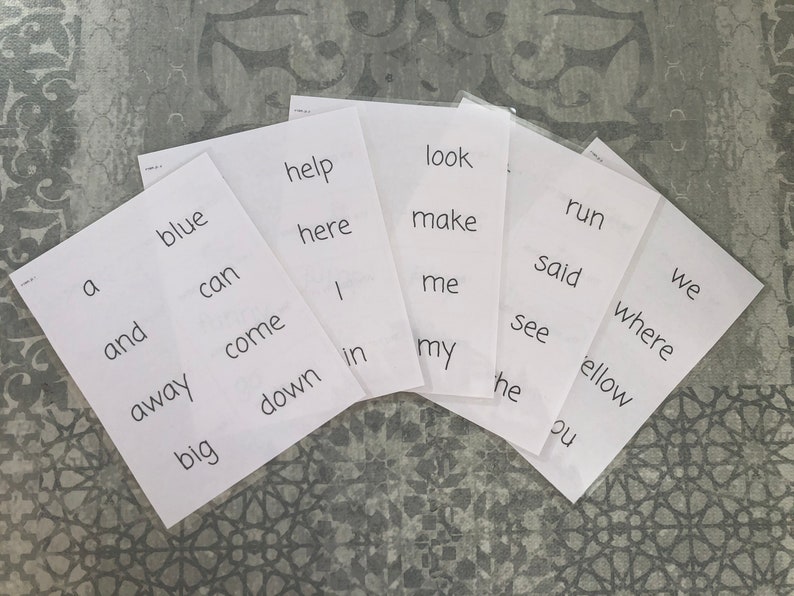 Printable Preschool Sight Words and Sentences Dolch Learn - Etsy