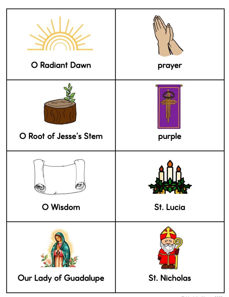 Advent Bingo Game - Christmas Activity | Religious Education ...