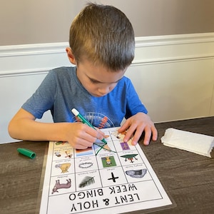 Lent Bingo Game - Ash Wednesday, Holy Week, Easter Activity | Religious ...