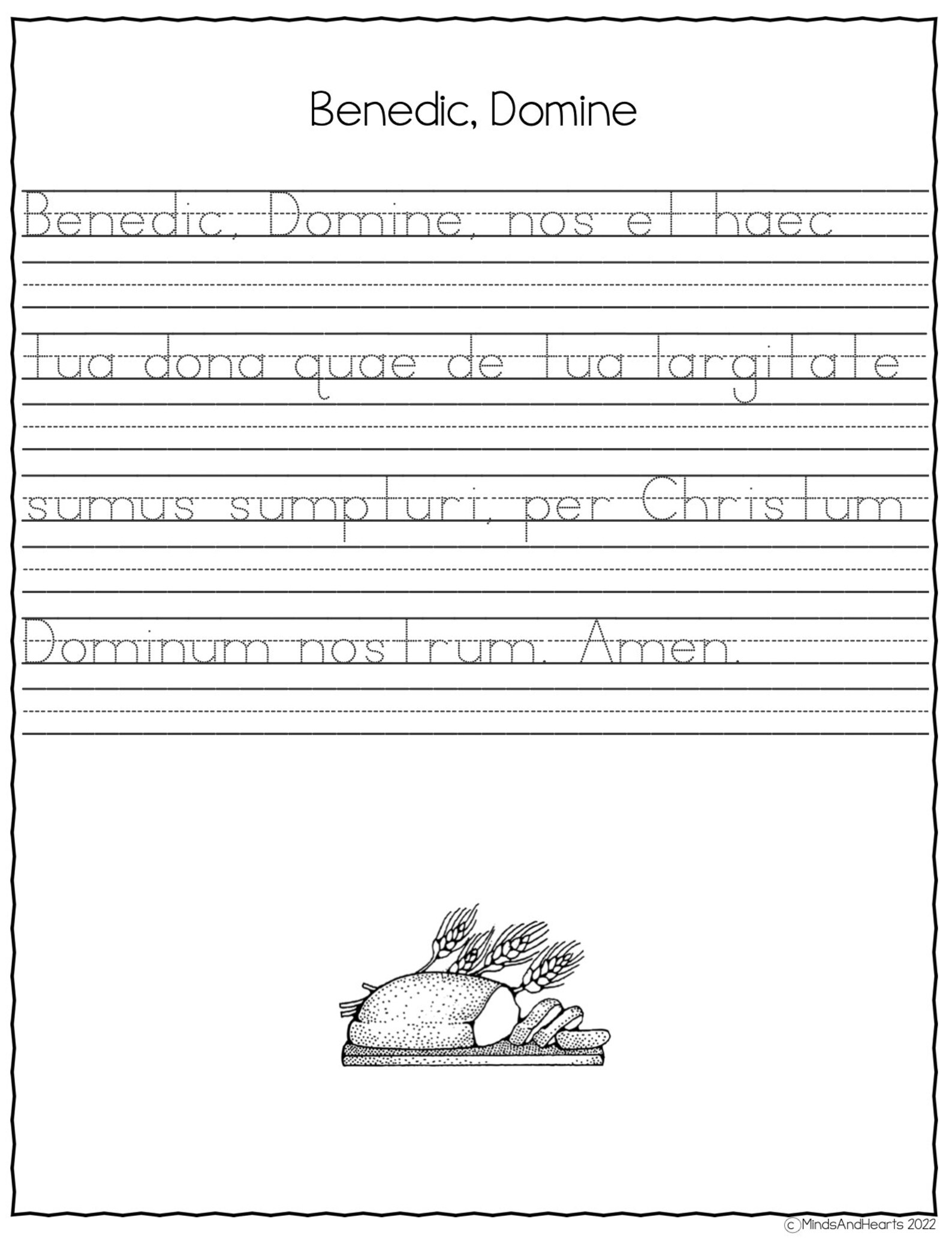 Latin Catholic Prayer Copywork Printing Handwriting Practice - Etsy