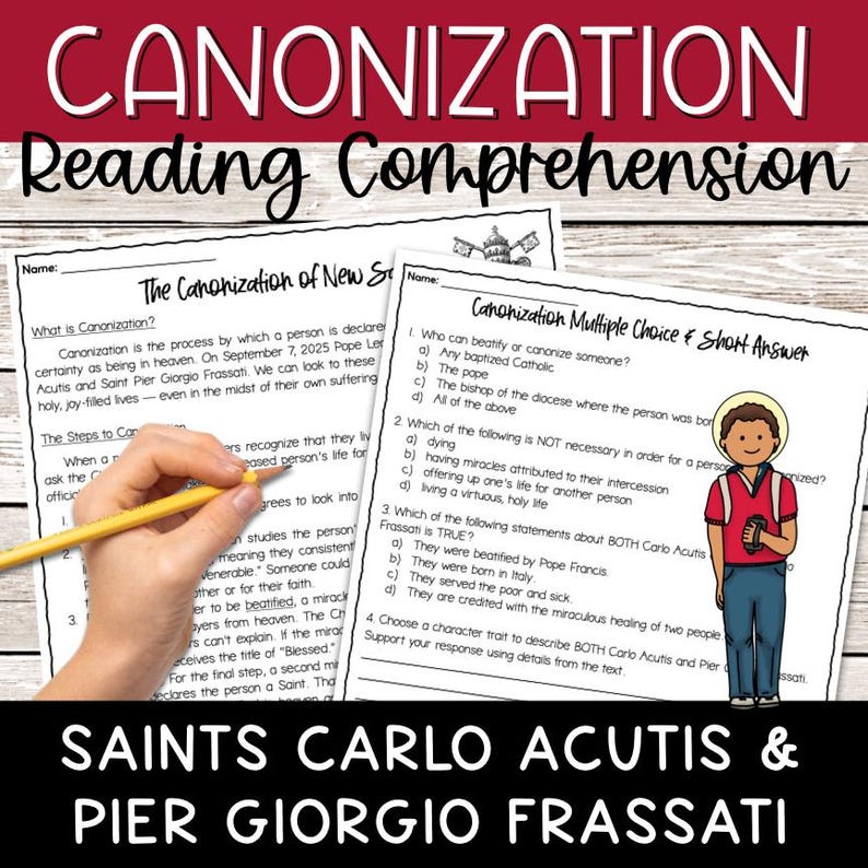 Saint Carlo Acutis and Pier Giorgio Frassati Canonization Reading ...