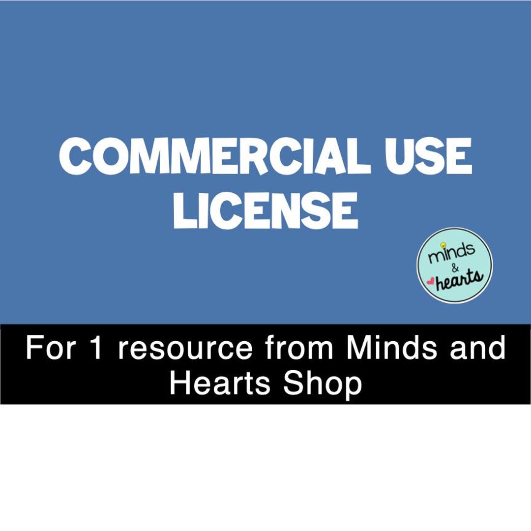 Commercial Use Printing License for ONE Single Product - Etsy