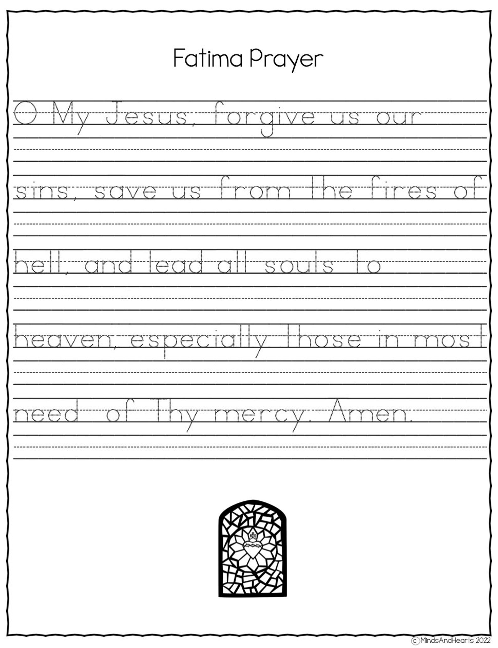Catholic Prayer Copywork: Manuscript & Cursive | Tracing | Handwriting ...
